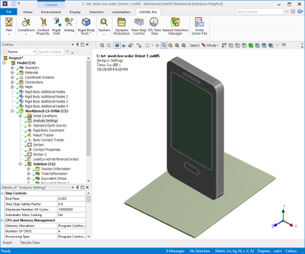 CYBERNET 思渤科技 - 產品與服務 - CAE 模擬 - Ansys LS-DYNA 顯式有限元跌落和碰撞模擬軟體